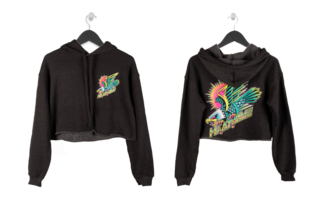 Heat Wave Electric Eagle Crop Sweatshirt | HeatWaveVisual.com