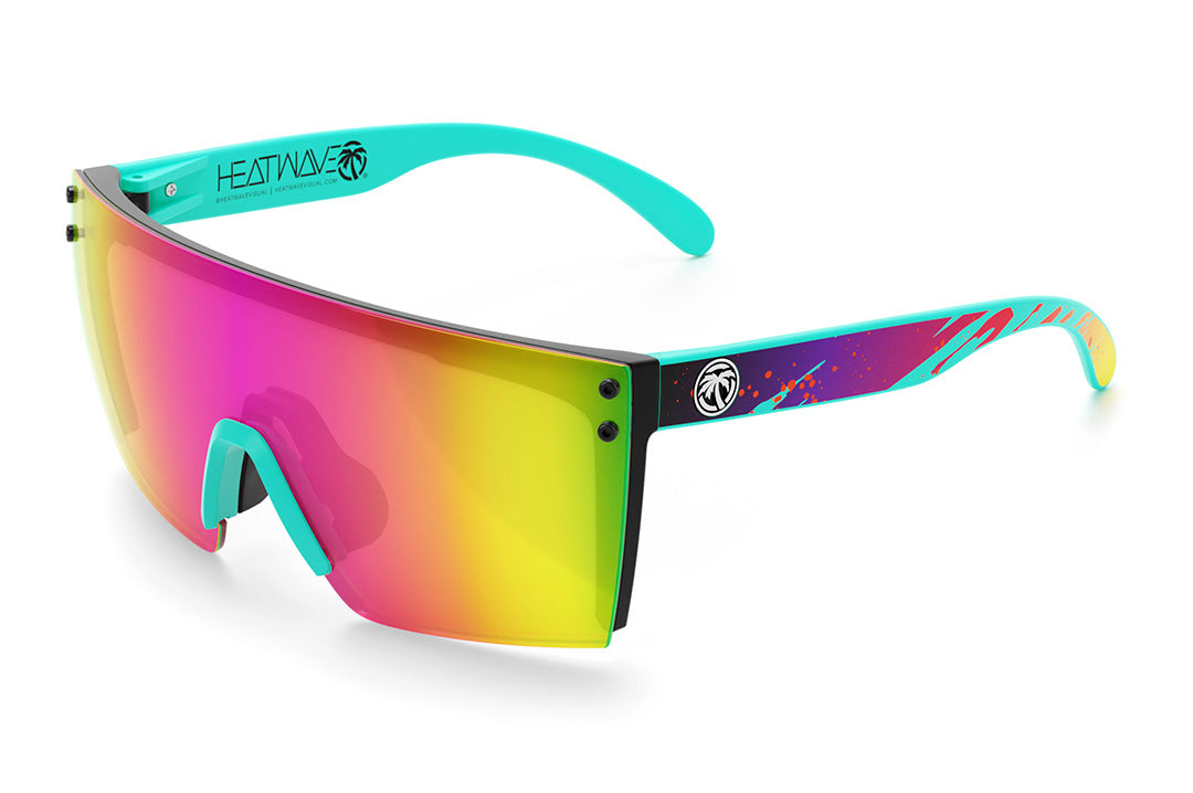 Lazer Face Sunglasses: Aqua Splash Customs | Heat Wave Visual