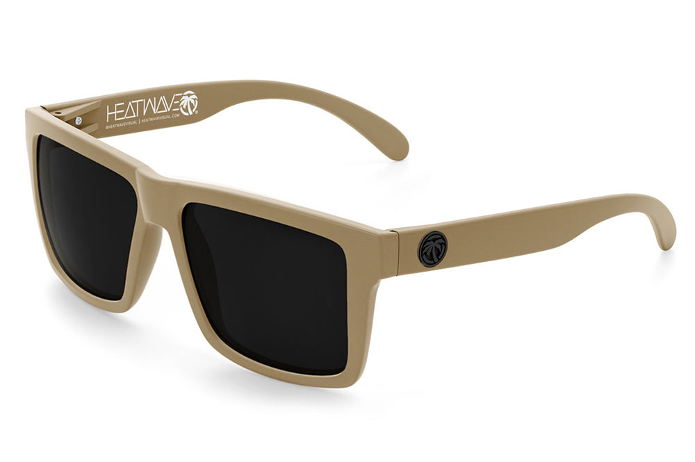 XL VISE Sunglasses Desert Tan : Ultra Black Lens | Heat Wave Visual
