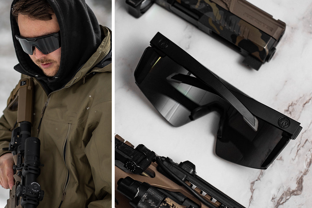 Future Tech Sunglasses: Black Z87+ - Heat Wave Visual