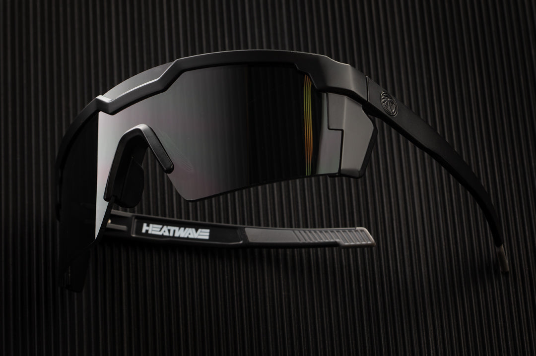 Future Tech Sunglasses: Black Z87+ - Heat Wave Visual