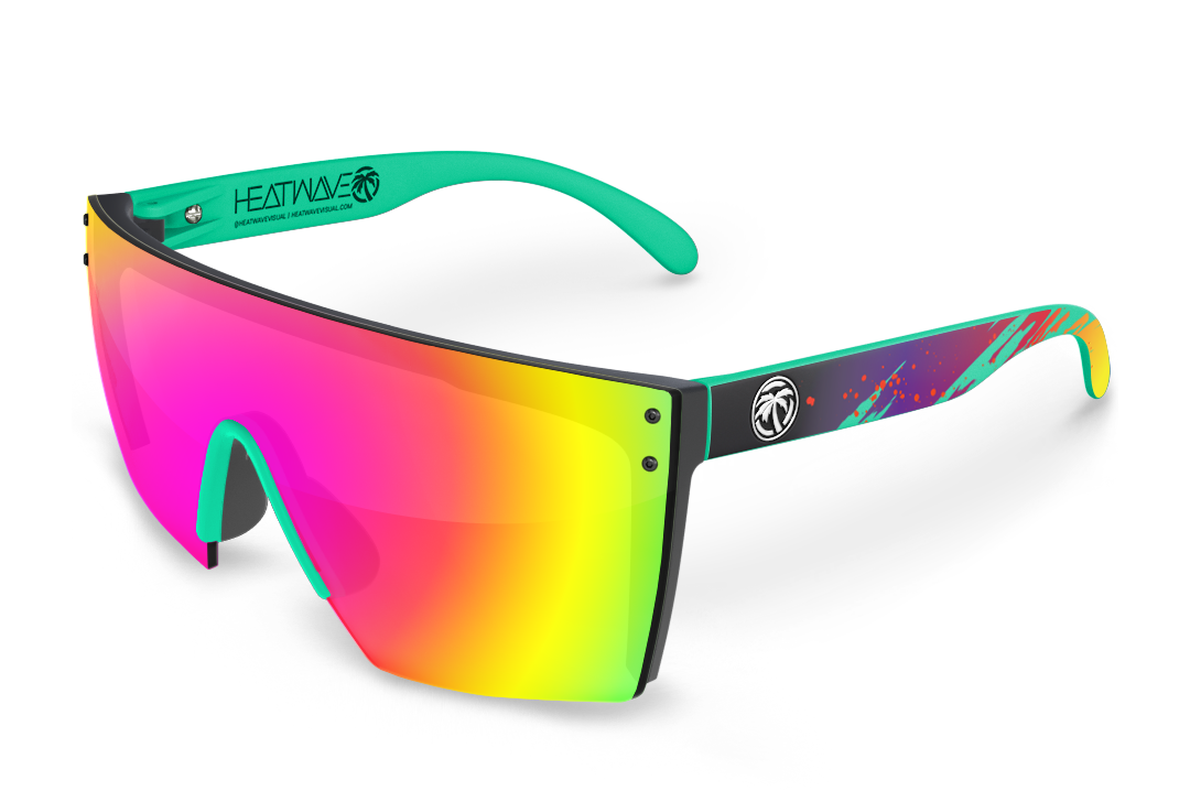 Lazer Face Sunglasses: Aqua Splash Customs | Heat Wave Visual